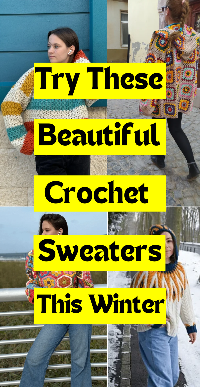 Cozy And Stylish Trending Crochet Sweater Patterns For This Winter Season