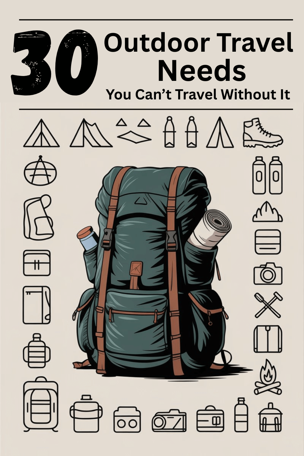 30+ Essentials Outdoor Travel Needs You Shouldn’t Leave Without